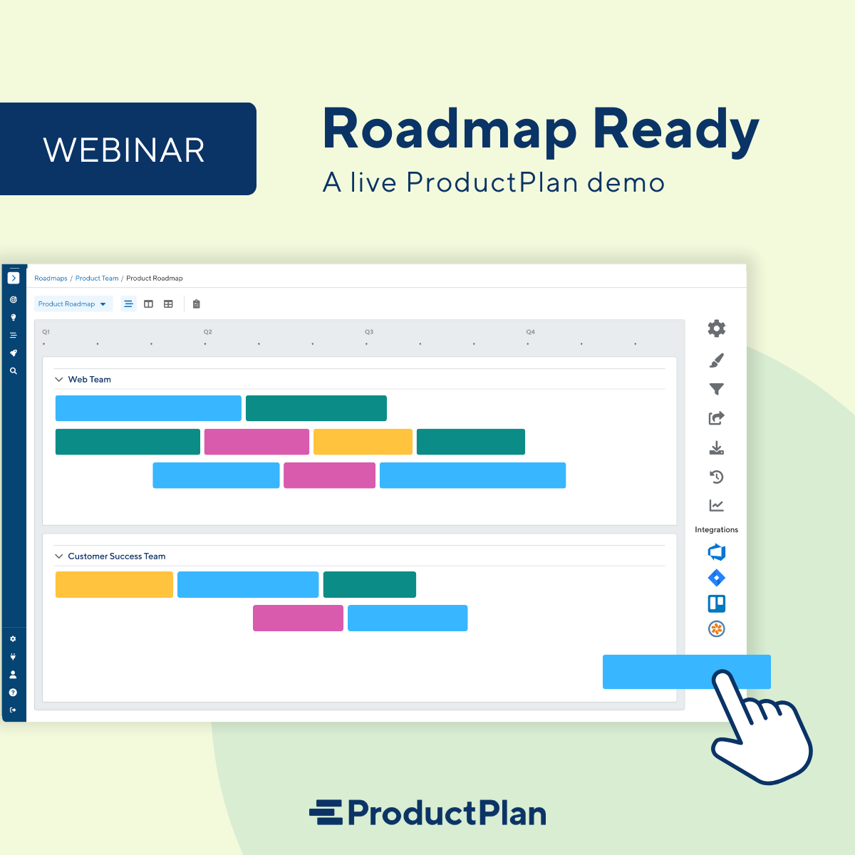 See you at Roadmap Ready: ProductPlan Live Demo