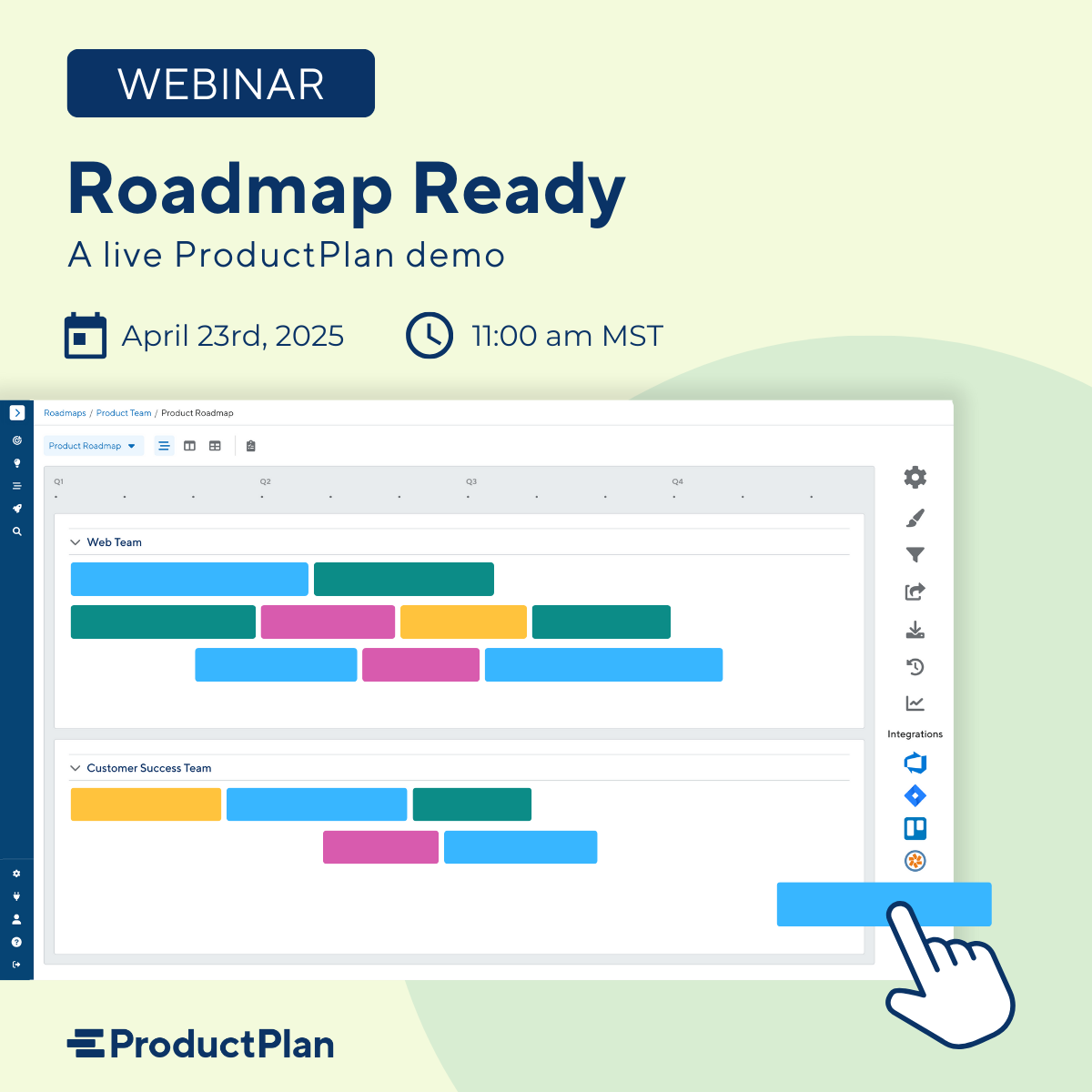ProductPlan Webinar | Roadmap Ready: ProductPlan Live Demo